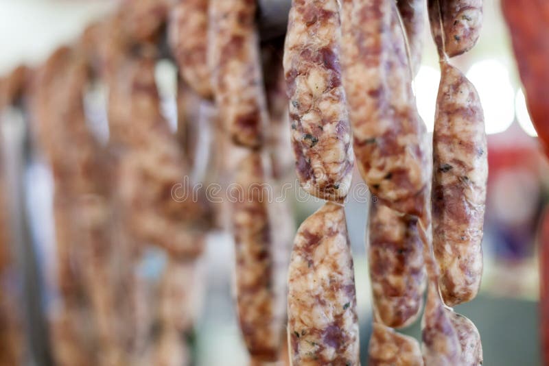 Spanish sausage fuet stock photo. Image of sausage, fuet - 95685050