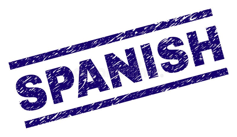 Grunge Textured SPANISH Stamp Seal Stock Vector - Illustration of ...