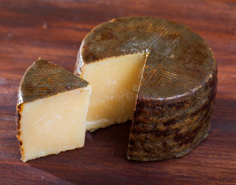 Spanish Sheep Cheese - Manchego Stock Photo - Image of ripe, sheep ...