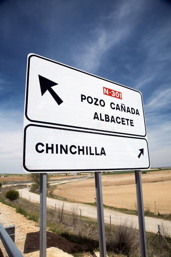 Spanish sign vertical stock image. Image of verge, arrow - 5148105