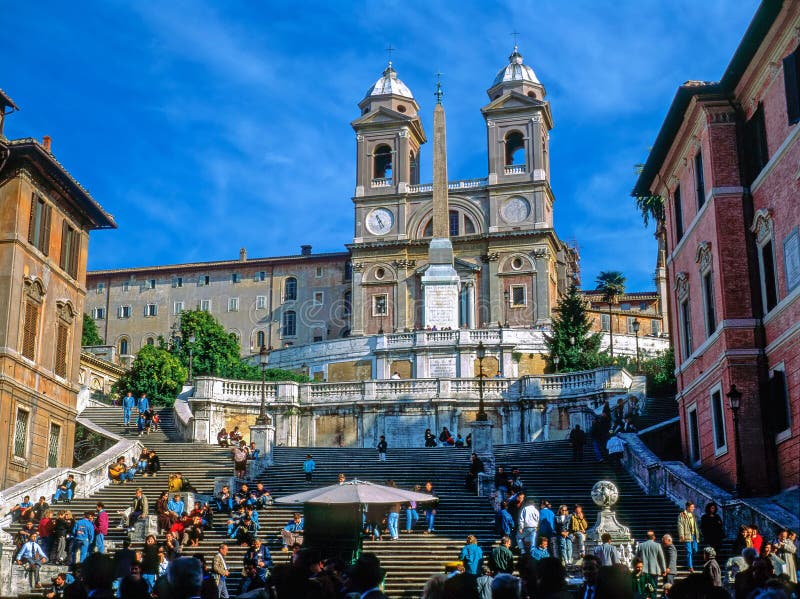 Spanish Stairs in Rome, Italy Editorial Photography - Image of rome ...