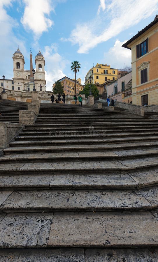 Spanish steps, Rome editorial stock photo. Image of attraction - 54123298