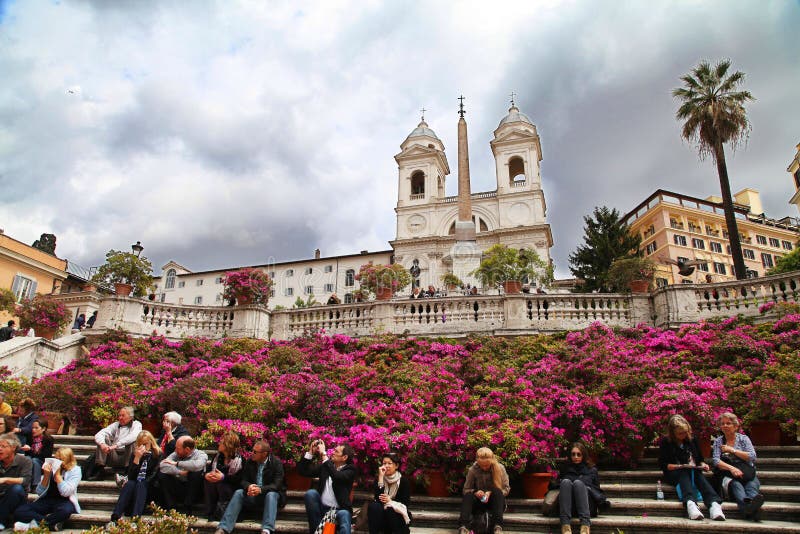 Spanish Step editorial stock image. Image of baroque - 28818079