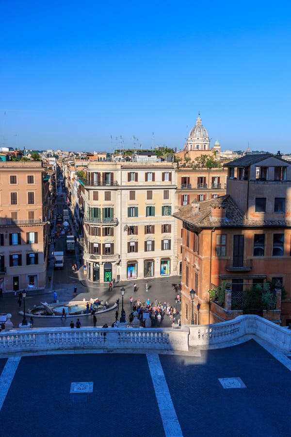 Spanish Steps in Rome editorial image. Image of morning - 125316535