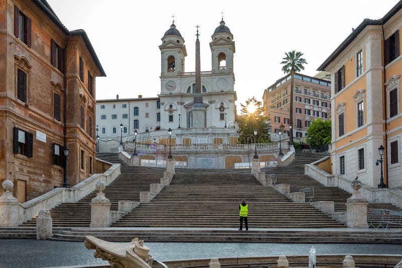 Spanish Steps, the Most Visiting Sightseeing in Rome Stock Image ...