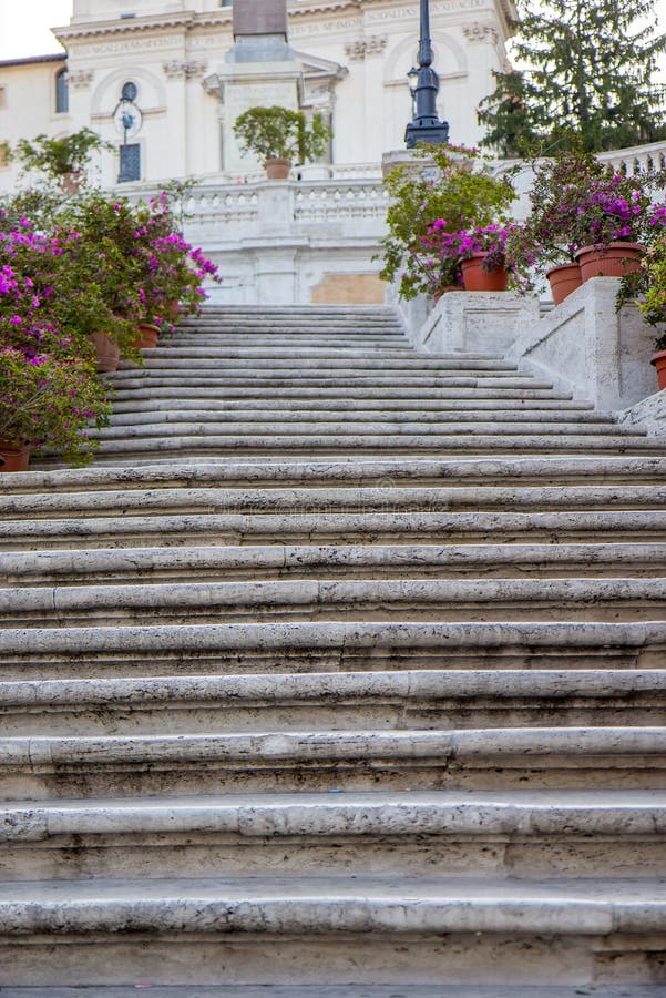 The Spanish Steps in Rome, Italy. Stock Image - Image of historical ...