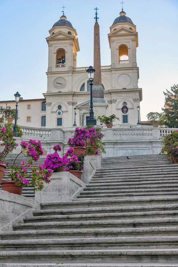 The Spanish Steps in Rome, Italy. Stock Image - Image of ancient, roma ...