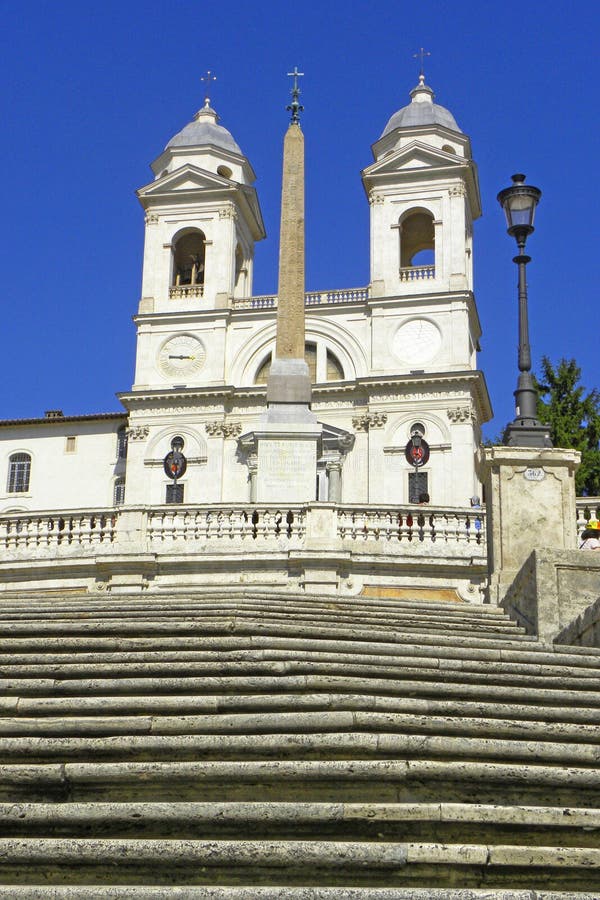 The Spanish Steps in Rome Italy Stock Photo - Image of historic ...
