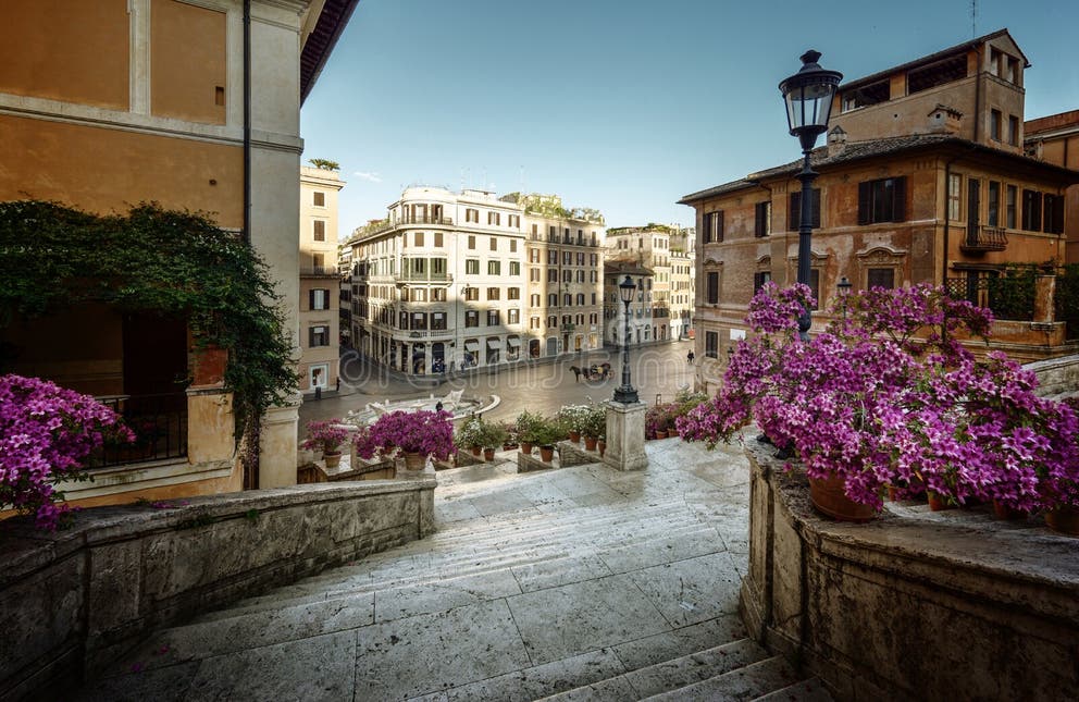 Spanish Steps, Rome, Italy stock photo. Image of church - 65107634