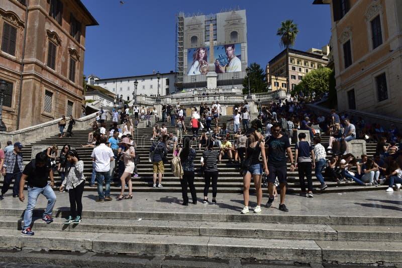Spanish Steps, Rome, Italy editorial image. Image of italy - 59528800
