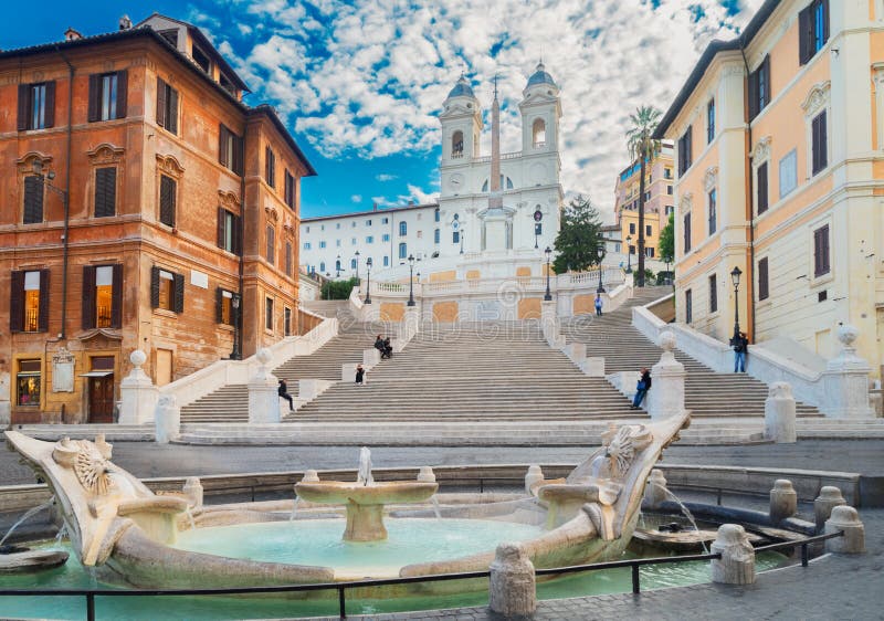 Spanish Steps, Rome, Italy stock image. Image of city - 79214421