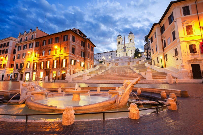 Spanish Steps, Rome, Italy stock image. Image of europe - 158043147