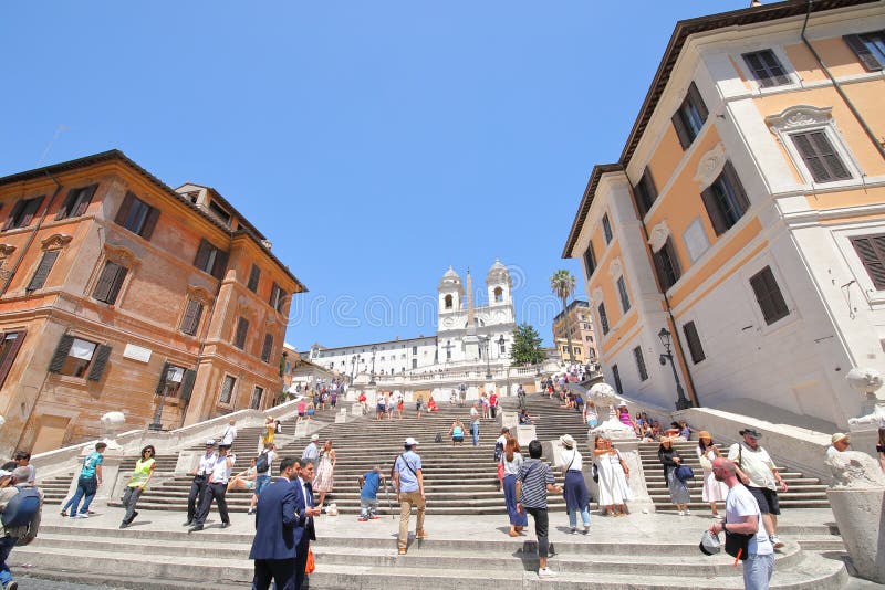 Spanish steps Rome Italy editorial photo. Image of steps - 158521006