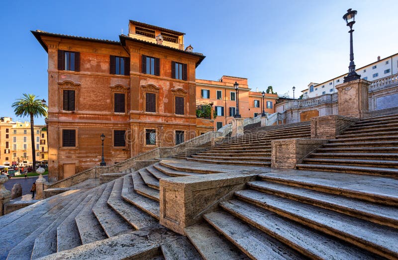 The Spanish Steps in Rome. Italy Stock Image - Image of building ...