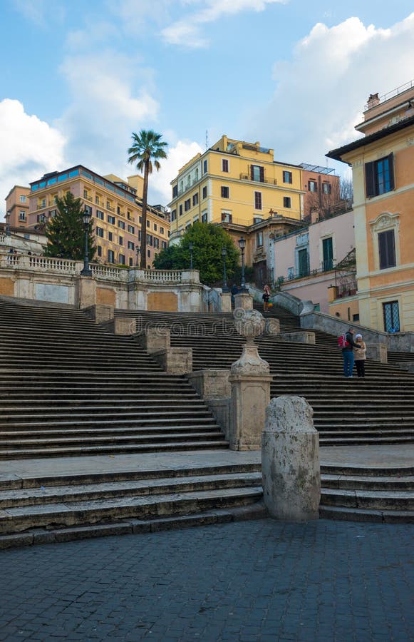 Spanish steps, Rome editorial stock image. Image of stairs - 54123334