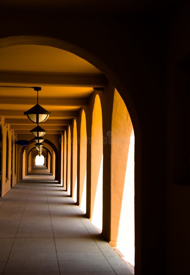 Spanish Style Arched Corridor Picture. Image: 6356634