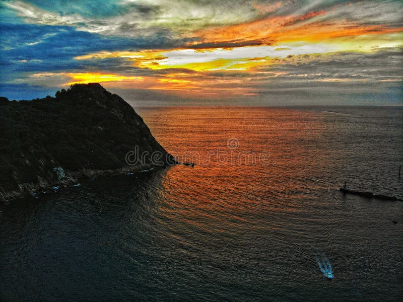 Spanish sunset stock photo. Image of sunrise, sunset - 208725324