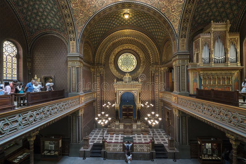 Spanish Synagogue in Prague Editorial Image - Image of ancient, jewish ...