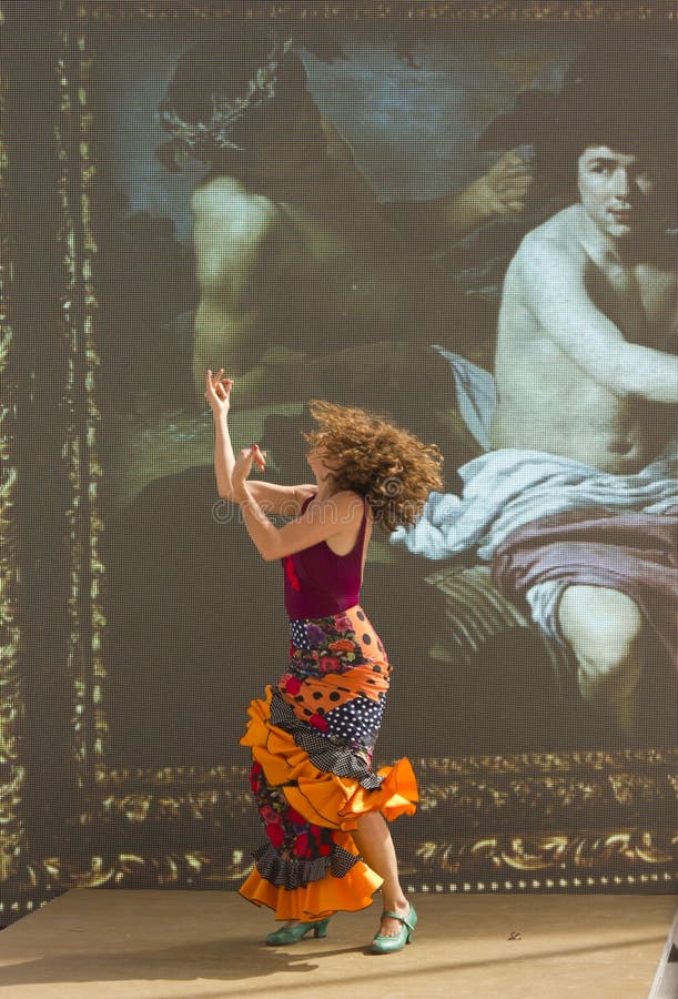 Spanish Tango Dancer Performance Editorial Stock Photo - Image of ...