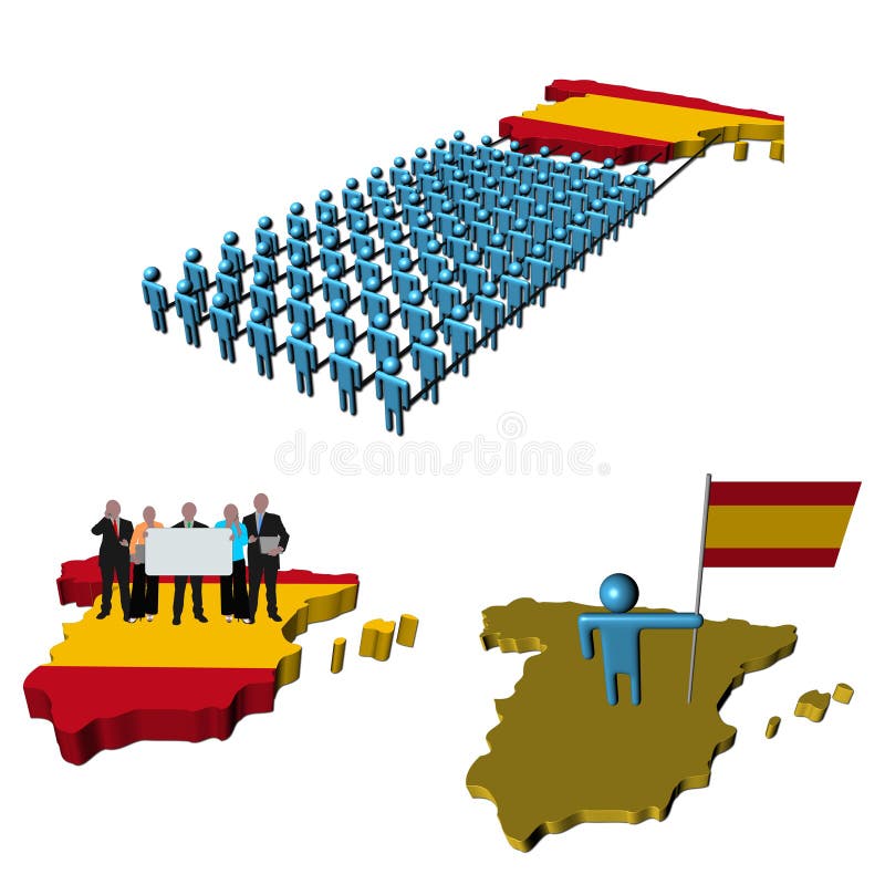Spanish Teamwork Business Team Stock Illustration - Illustration of ...