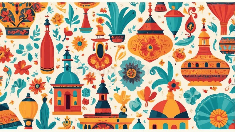 Spanish Themed Wallpaper for Presentations and Offices Ai Generated ...