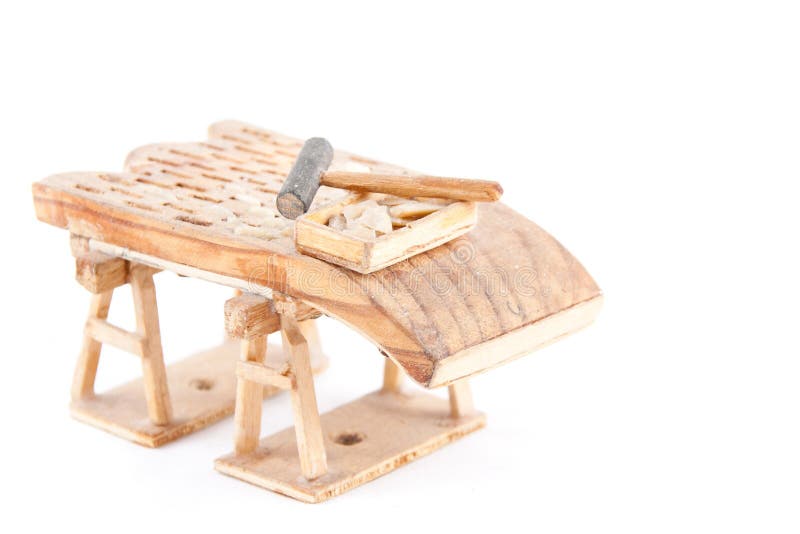 Spanish Threshing Board Made in Cantalejo, Segovia Stock Photo - Image ...