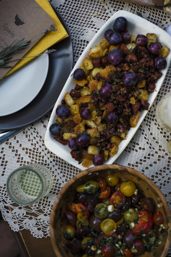 Spanish traditional lunch stock image. Image of dinner - 91697131