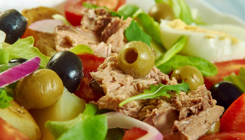 Spanish Tuna and Potato Salad Stock Photo - Image of food, fresh: 190108976