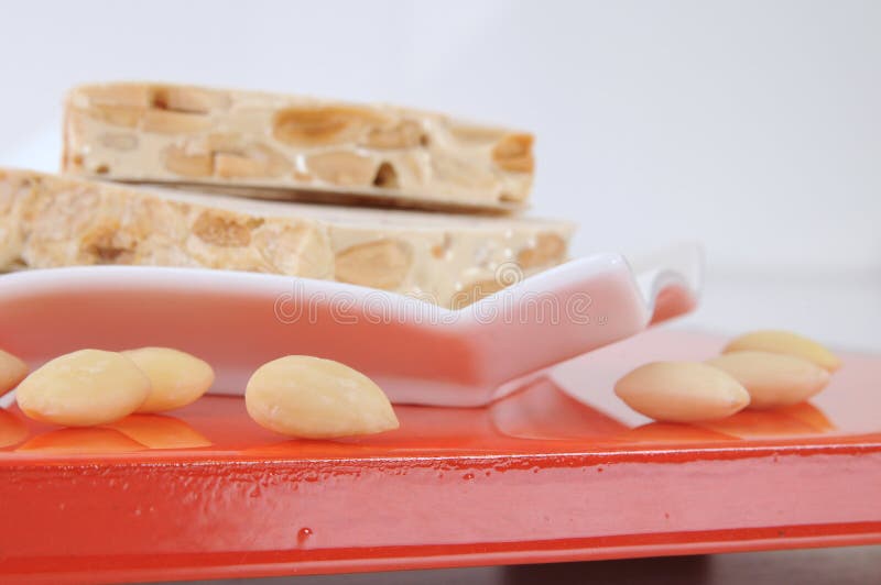 Spanish turron stock image. Image of studio, spanish - 12043873