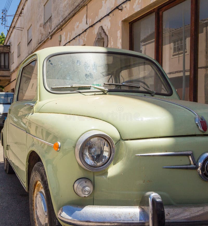 Spanish Vintage car editorial photo. Image of small, 50ies - 74257161
