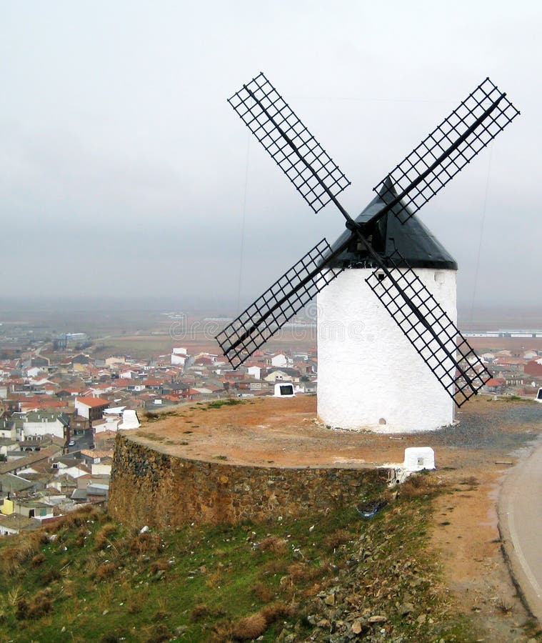 Windmills, Consuegra spain stock image. Image of europe - 21759293