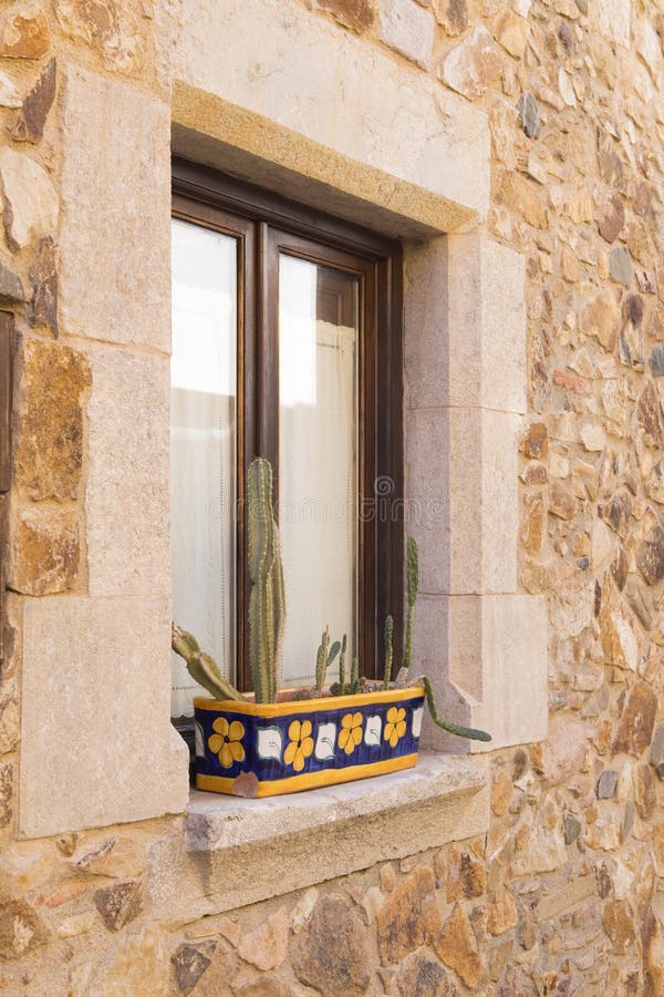 Old Spanish Window And Wall Stock Photo - Image of mexican, detail ...