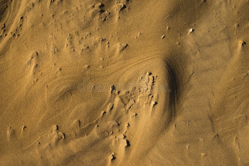 Sand Formation on the Beach Stock Photo - Image of background, yellow ...