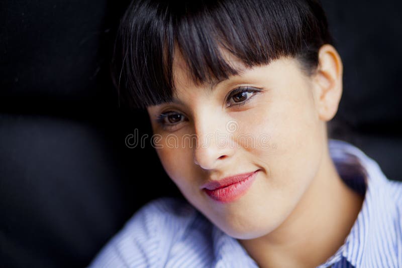Spanish Woman Smiling stock photo. Image of healthy, expression - 38214362