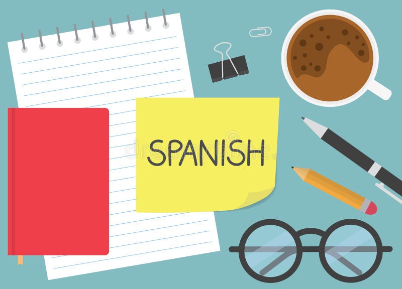 Espanol Spanish and Open Book, Concept of Learning Spanish Language ...