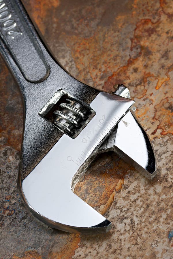 Spanner stock image. Image of handy, chrome, plate, mechanical - 23566427