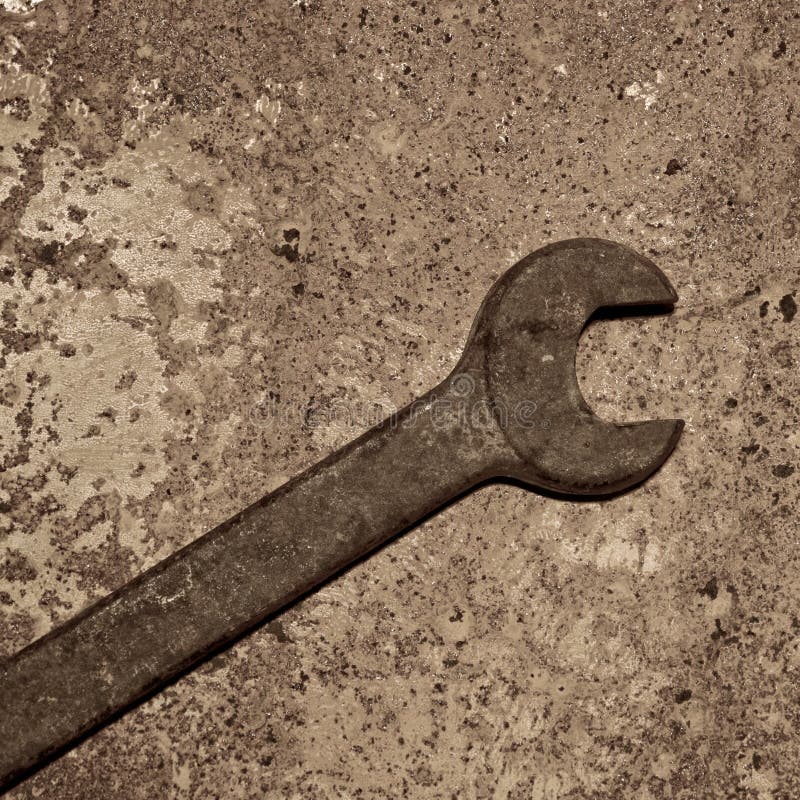 Spanner stock photo. Image of junk, corroded, industrial - 7782276