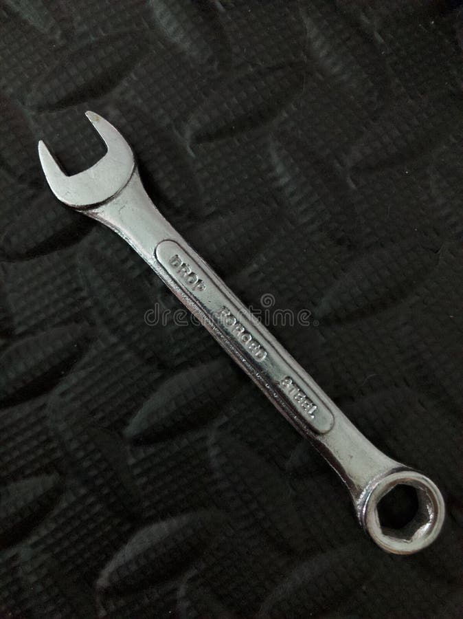 Spanner on workshop floor stock photo. Image of workshop - 125001440