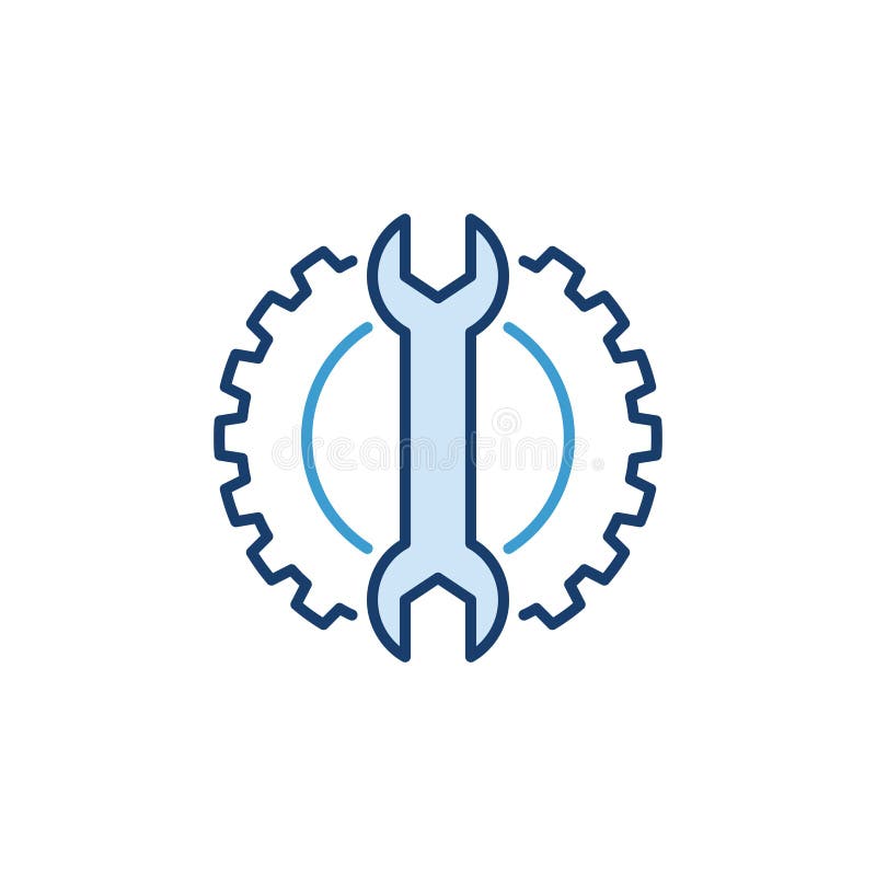 Spanner with Gear Creative Icon - Configuration Vector Sign Stock ... Spanner with Gear Creative Icon - Configuration Vector Sign Stock ...
