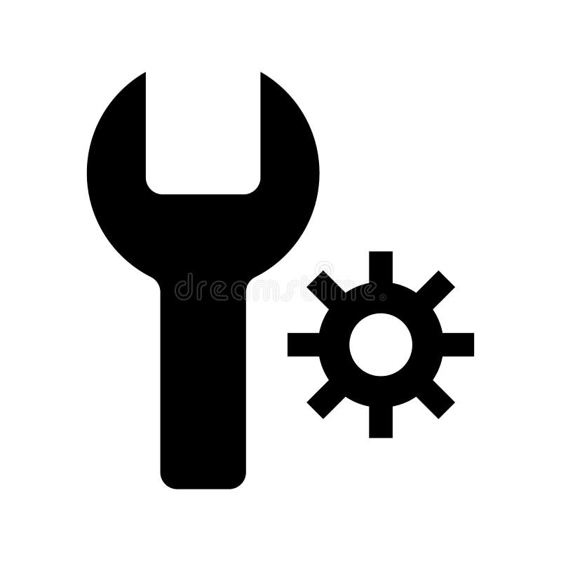 Spanner Icon Vector. Simple Flat Symbol. Tool Icon. Stock Vector ...