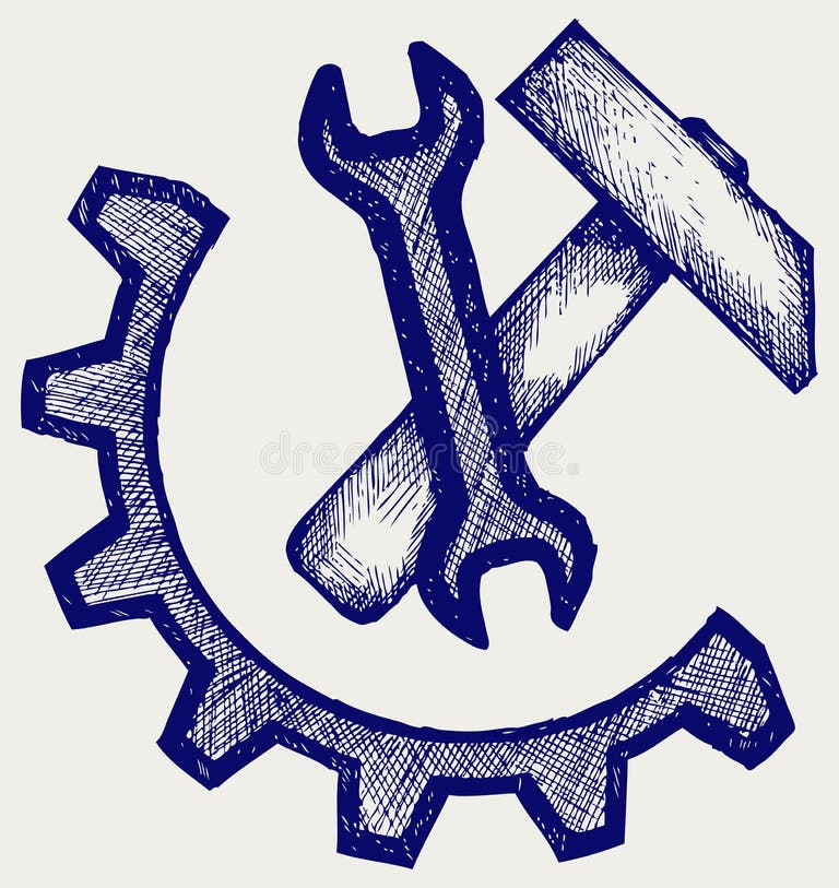 Spanner Outline Stock Illustrations – 25,307 Spanner Outline Stock ...