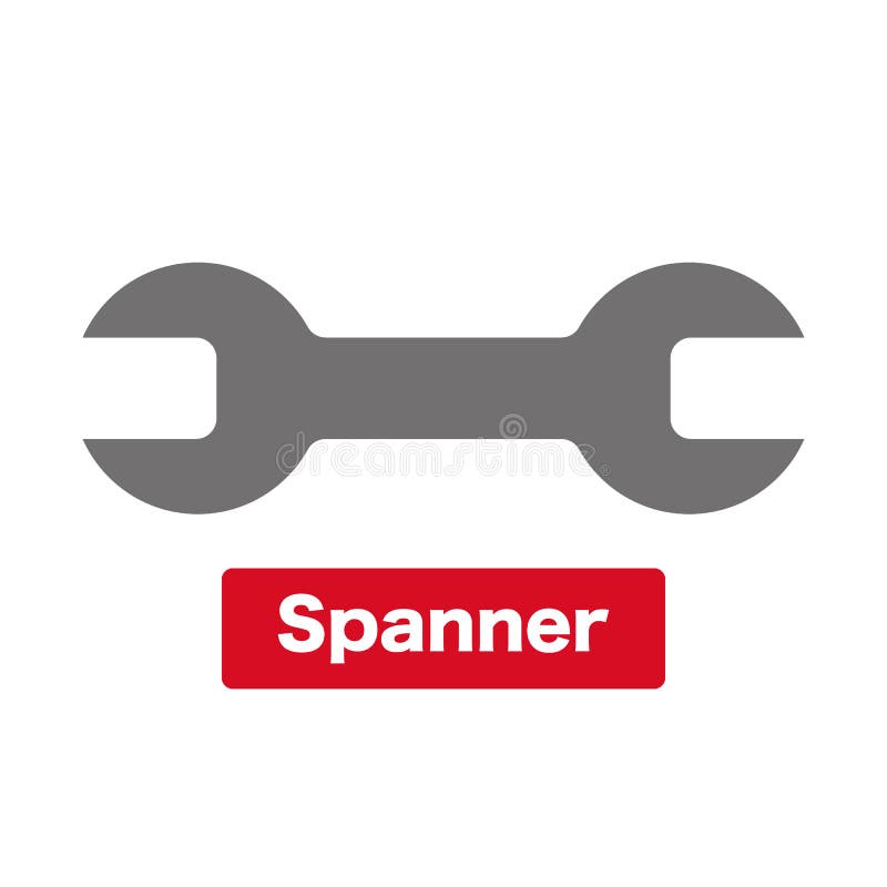 Spanner Icon Vector. Simple Flat Symbol. Tool Icon. Stock Vector ...