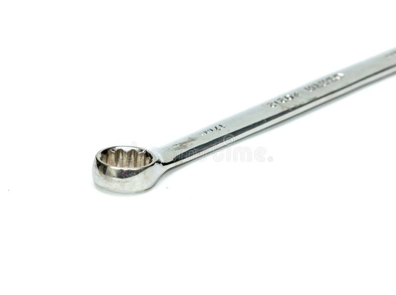 Spanner Isolated on White Background Stock Image - Image of iron ...