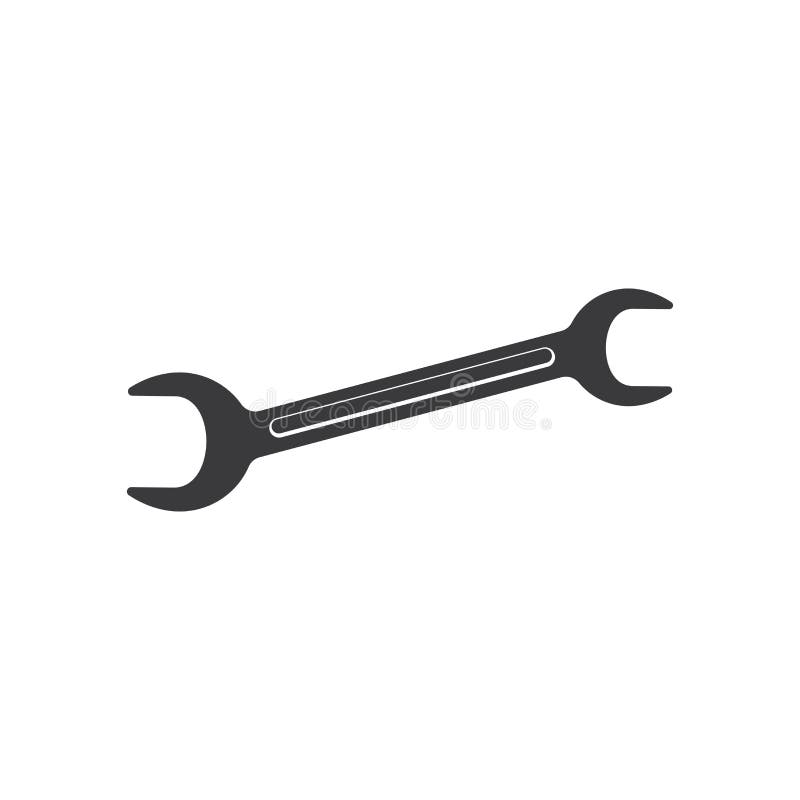 Spanner Isolated Workshop Hand Tool Vehicle Repair Stock Vector ...