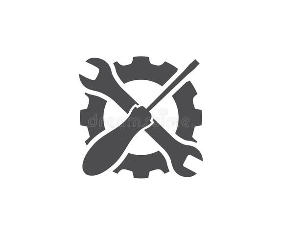 Spanner Logo Design Element. Key Tool, Tools. Tools and Service Stock ...