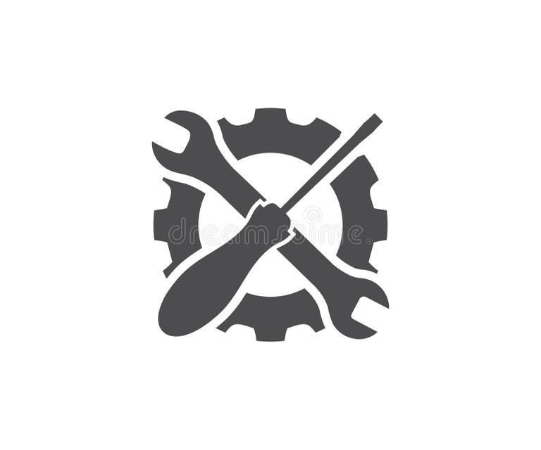 Spanner Logo Design Element. Key Tool, Tools. Tools and Service Stock ...