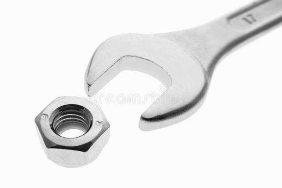 Spanner and Nut stock photo. Image of wrench, arrangement - 13194184