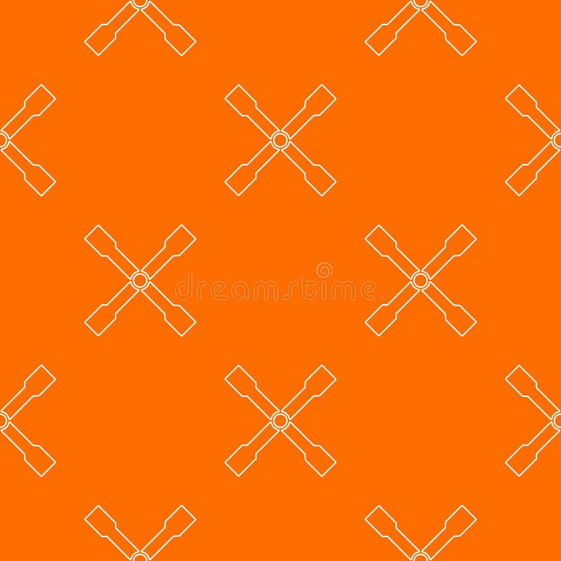 Spanner Pattern Vector Orange Stock Vector - Illustration of isolated ...