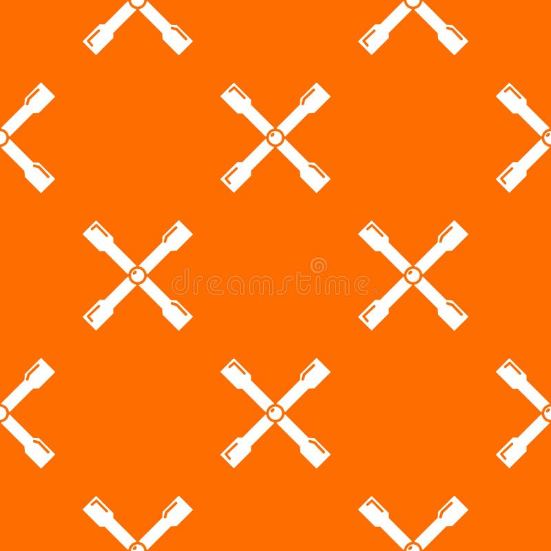 Spanner Pattern Vector Orange Stock Vector - Illustration of background ...