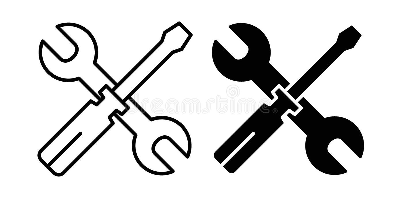 Spanner Screwdriver Icon Stock Illustrations – 28,607 Spanner ...